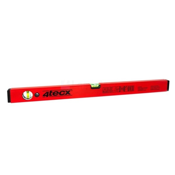 Waterpas 4Tecx 2 libellen 600mm aluminium met magneet - 4tecx-specialist